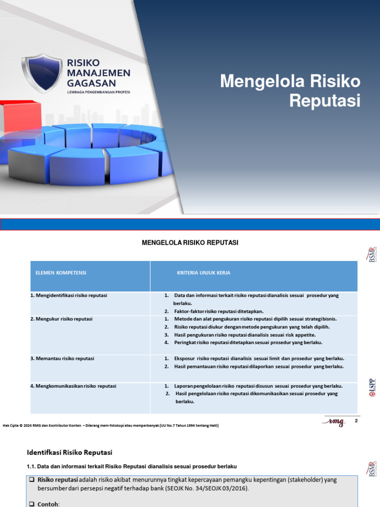 MATERI JENJANG 5 - Risiko Reputasi | PDF | Komputer