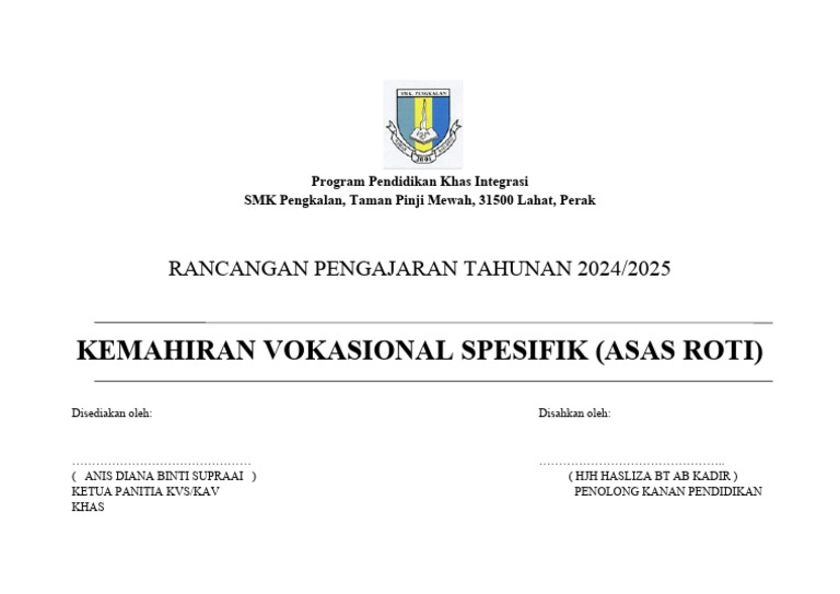 Cover RPT ASAS ROTI 2024 | PDF