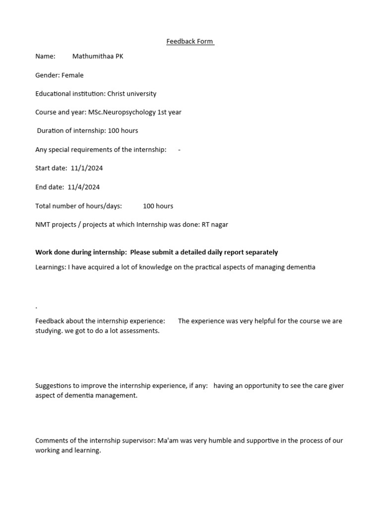 Internship Report Final 1 | PDF