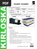 New Specification Sheet - 250kVA Kirloskar Green Generator | PDF | Electric Generator | Diesel ...