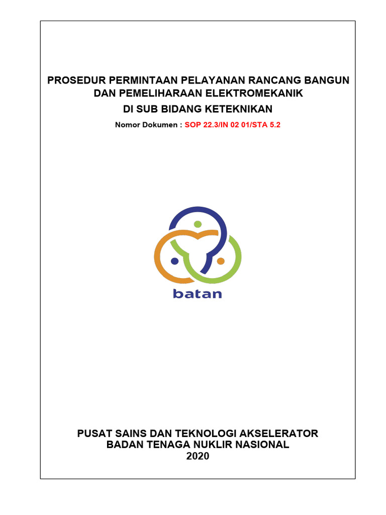 SOP Pelayanan Bengkel Mekanik | PDF