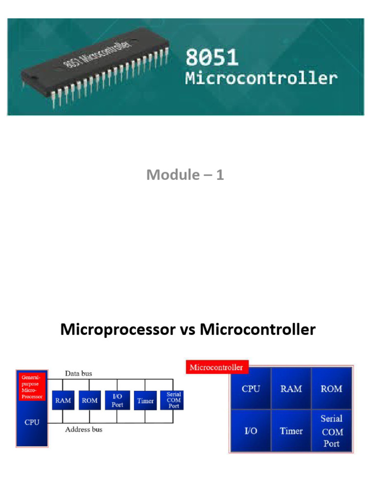 Microcontroller Basics: 8051 Overview | PDF | Microcontroller | Embedded System