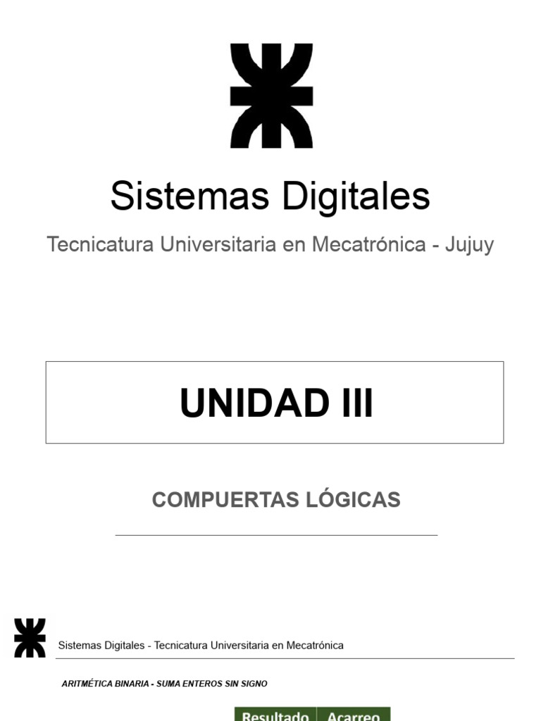 Compuertas Lógicas y Aritmética Binaria | PDF | Álgebra de Boole ...