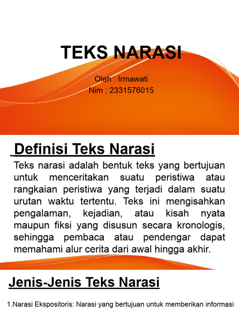 Teks Narasi | PDF | Kajian Bahasa Asing | Fiksi Umum