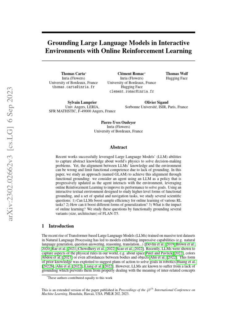 Carta Et Al - 2023 - Grounding Large Language Models in Interactive ... Carta Et Al - 2023 - Grounding Large Language Models in Interactive ...