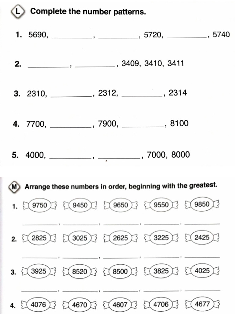Mathematics Number Pattern | PDF