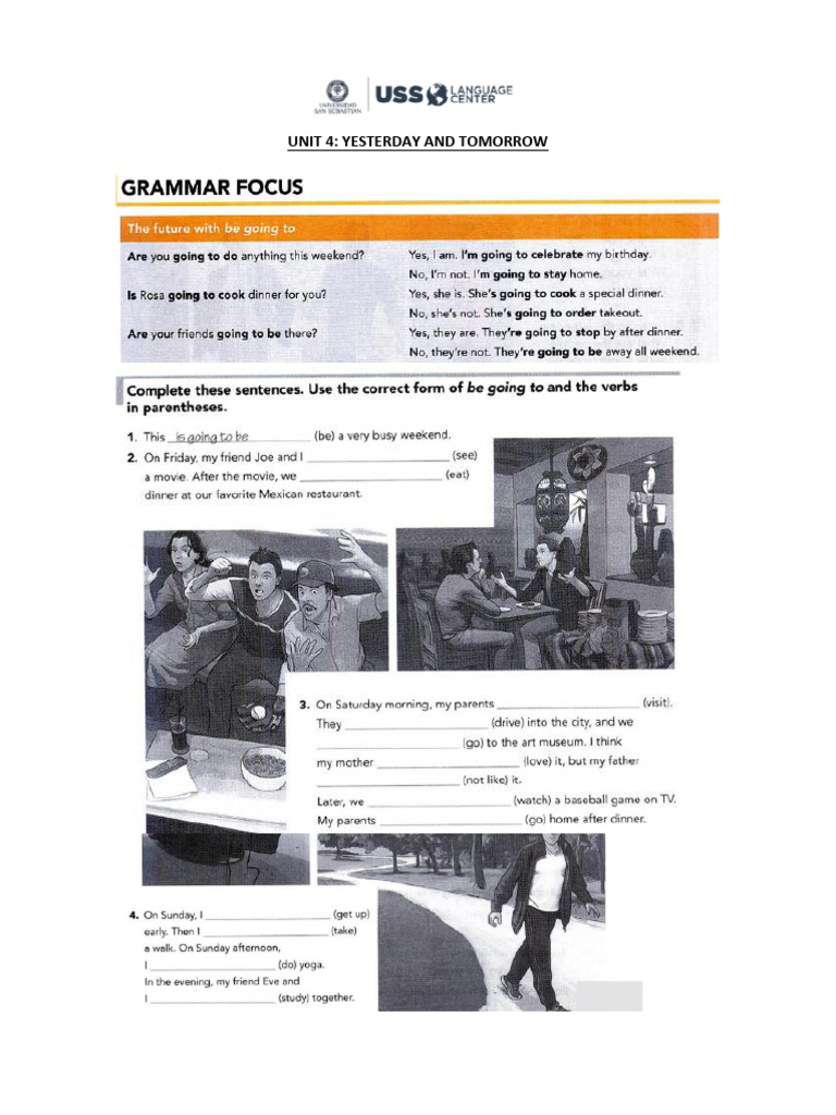 Future Form Going To - Will Practice | PDF