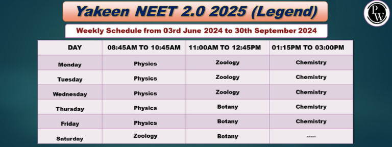 Updated Class Schedule (Legend) _ | PDF