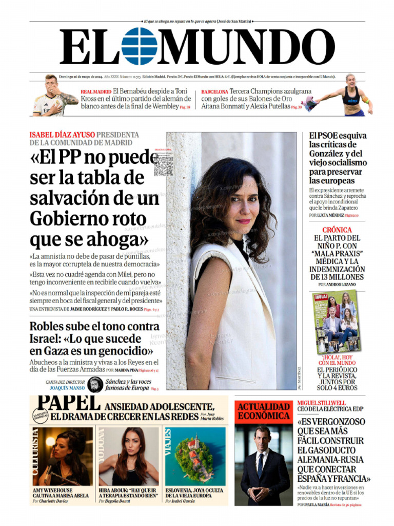 26-05-24-El Mundo | Descargar gratis PDF | Gobierno