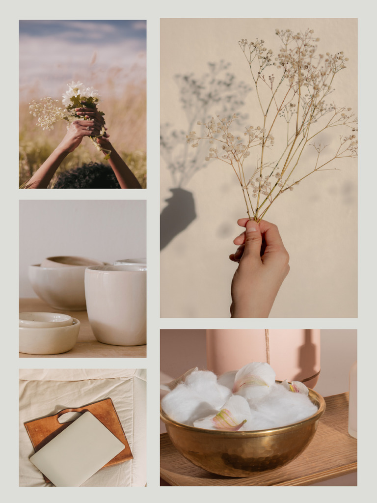 Beige Neutral Minimalist Photo Collage | PDF