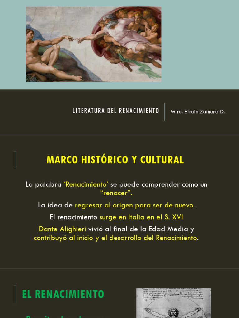 Literatura Del Renacimiento | PDF | Literatura renacentista | Renacimiento