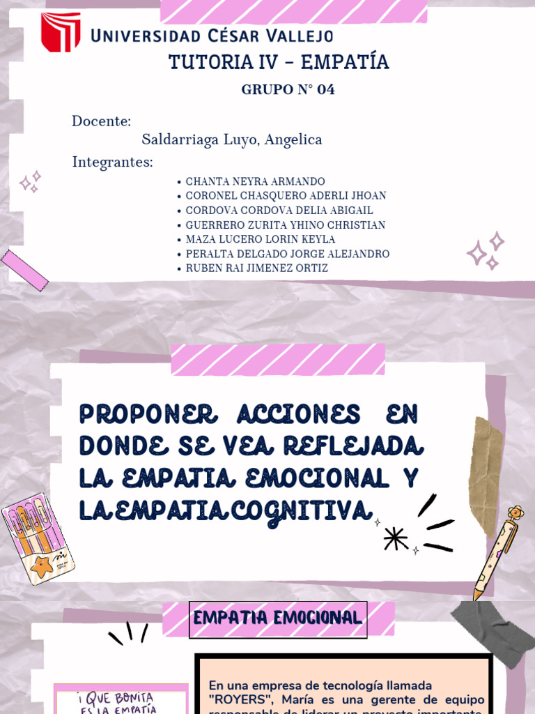 2 Casos de Empatia Emocional y 2 Casos de Empatia Cognitiva | Descargar gratis PDF | Empatía ...