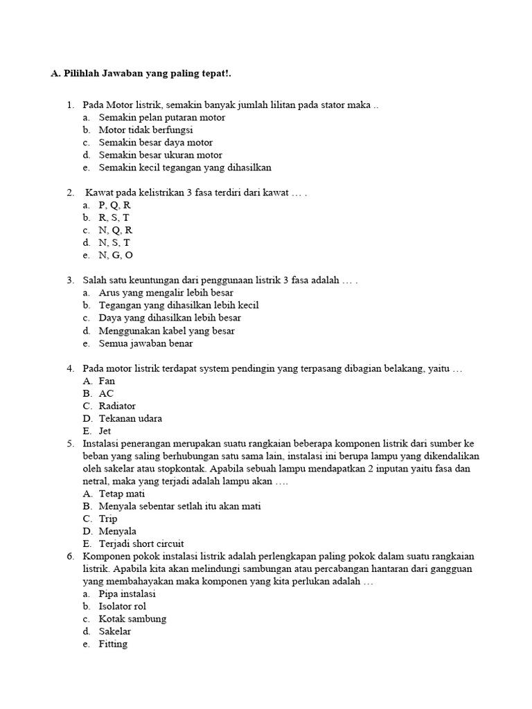 Soal X TITL (Produktif Kuat) Genap | PDF | Teknologi & Rekayasa
