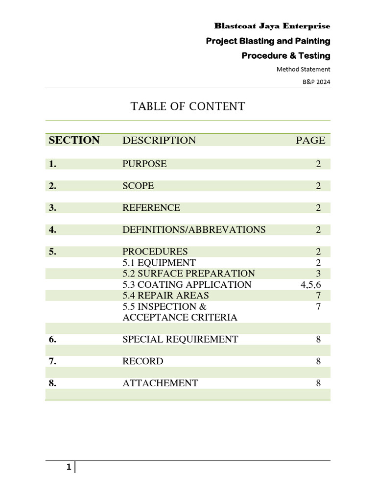 TJY STRUC Methos State | PDF | Paint | Coating