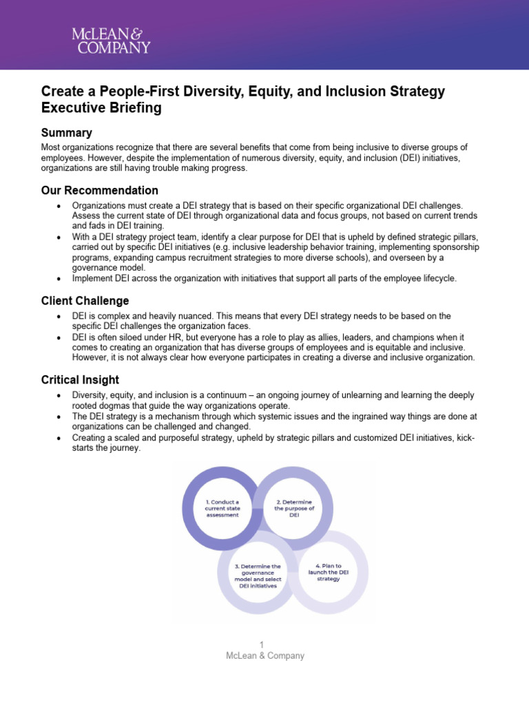 02 Create a People First Diversity Equity and Inclusion Strategy ...