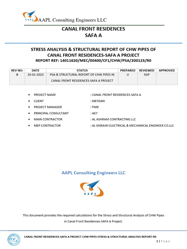 Staic PSA Report Sample | PDF | Stress (Mechanics) | Structural Analysis