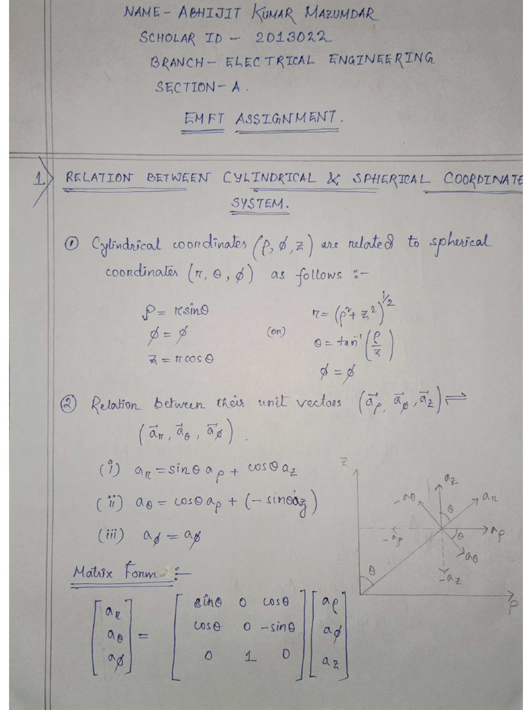 EMFT-Assignment 2 - Abhijit Kumar Mazumdar | PDF