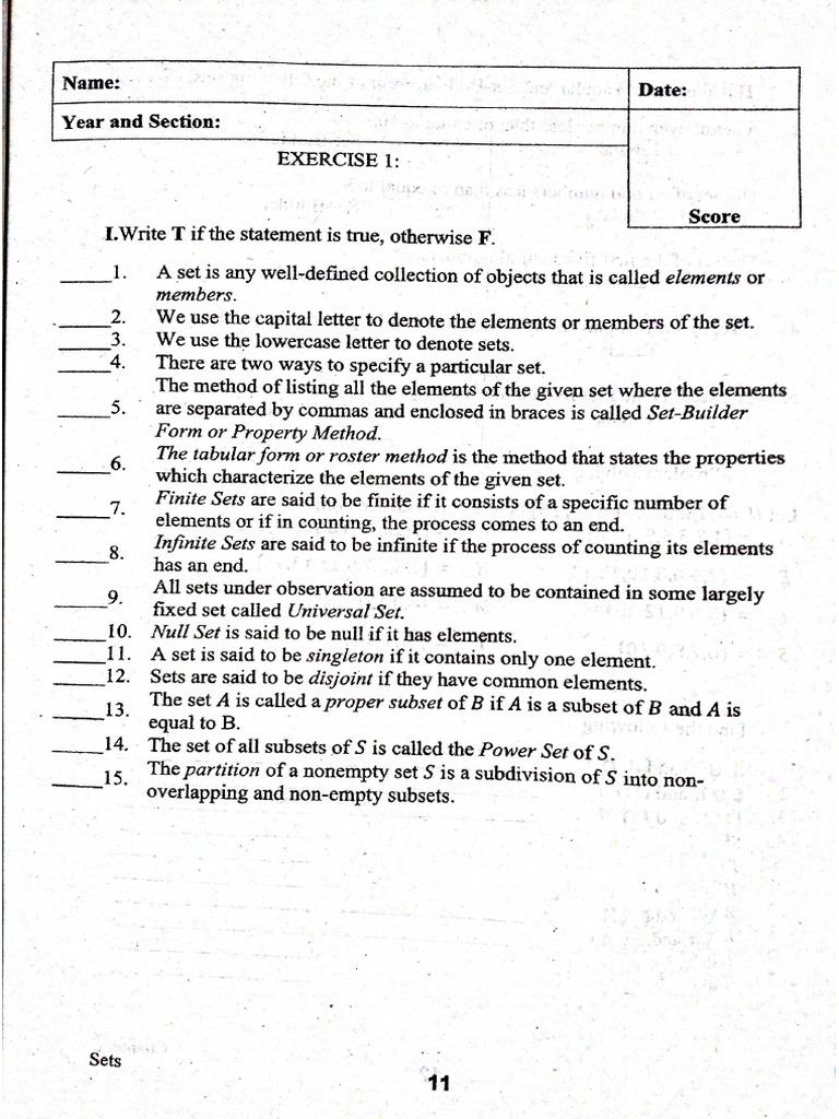 Problem Set No. 1 | PDF