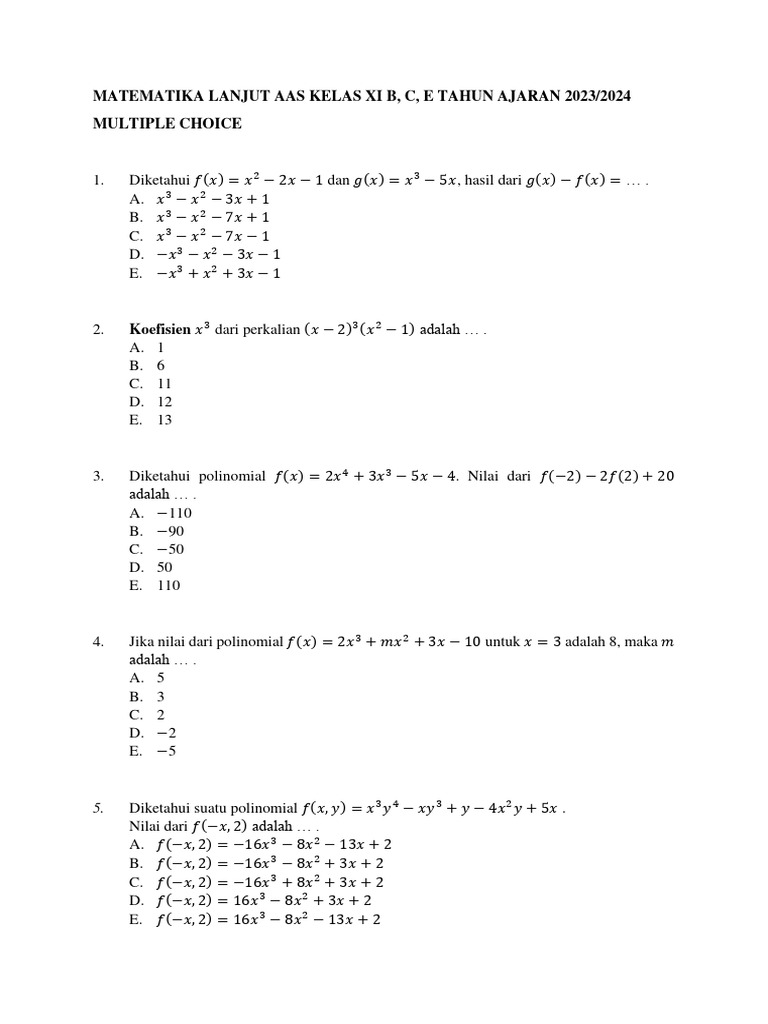 Matematika Lanjut Aas Tanpa Ans | PDF | Metode & Bahan Ajar | Sains ...