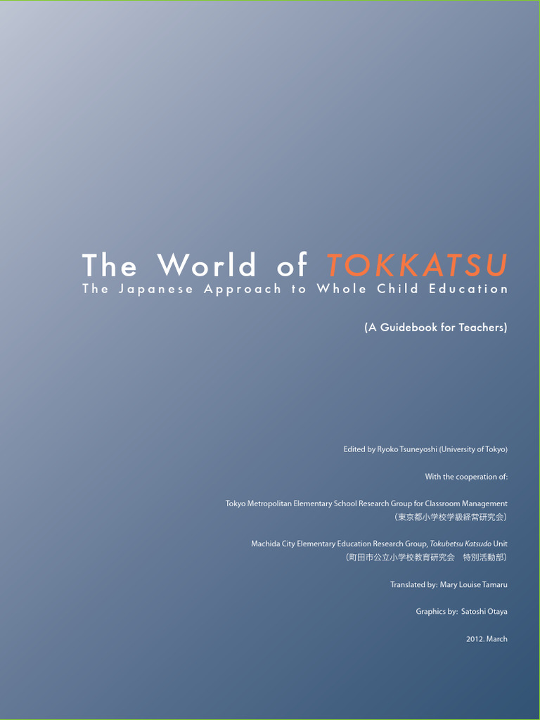 The World of Tokkatsu | PDF | Teachers | Classroom