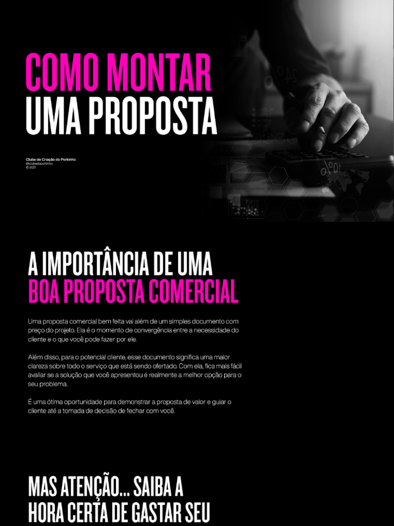 Como Montar Uma Proposta Comercial - Módulo de Mercado | PDF
