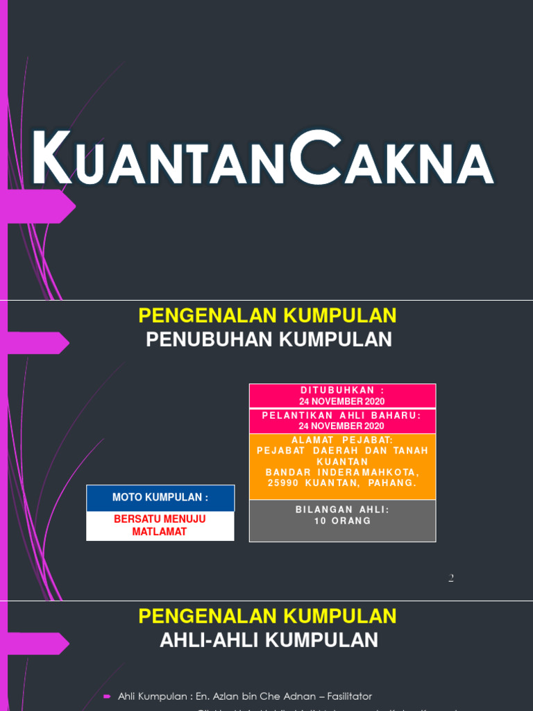 Kuantan Cakna Presentation Cameron PDF | PDF