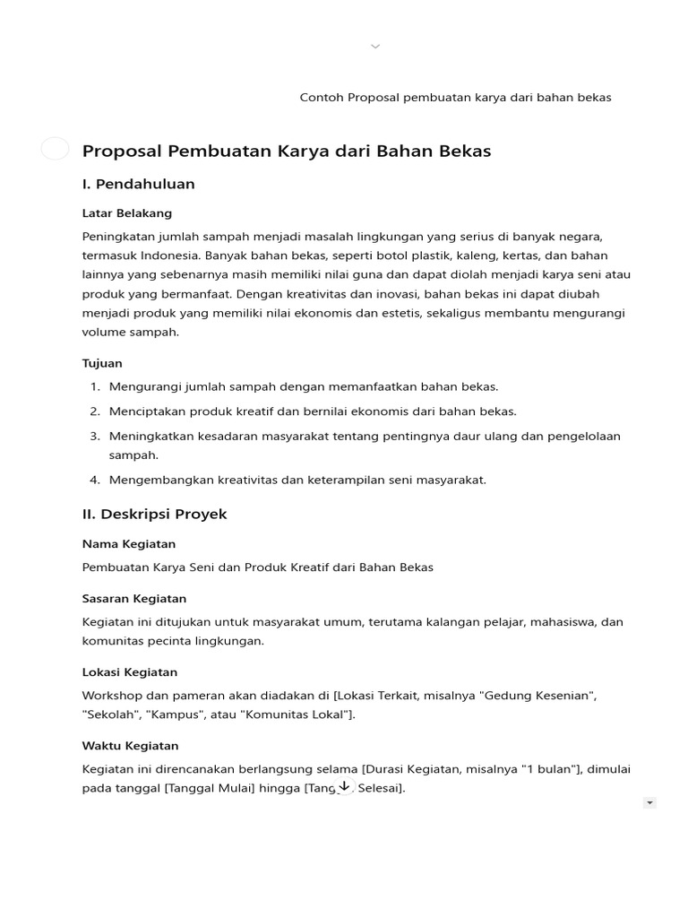 Contoh Proposal | PDF