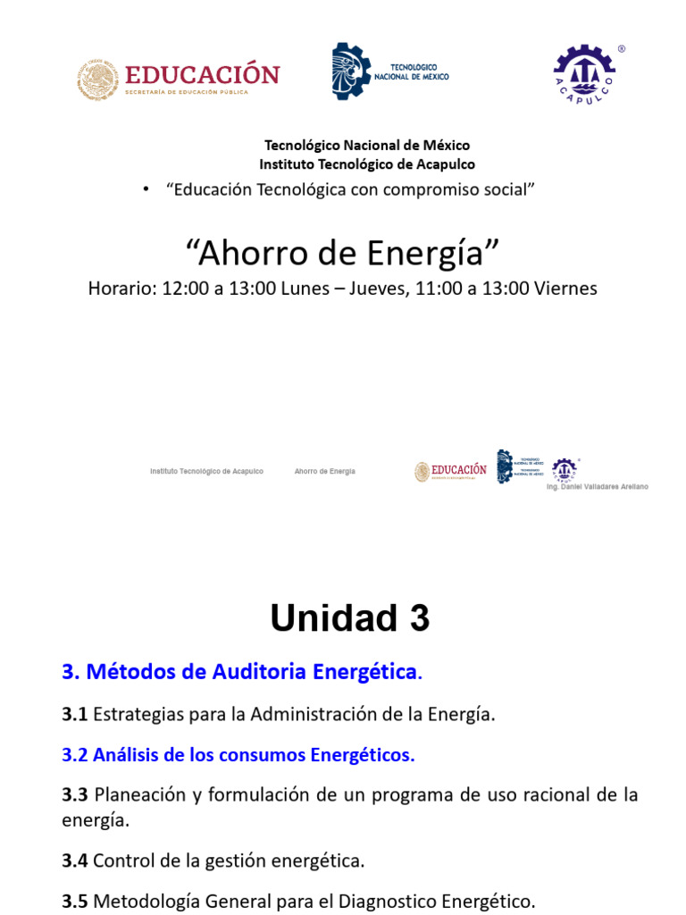 3.2 Análisis de los consumos Energéticos | Descargar gratis PDF | Uso eficiente de energía | México