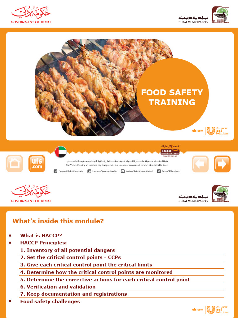 HACCP Food Safety Training Guide | PDF | Foodborne Illness | Food Safety