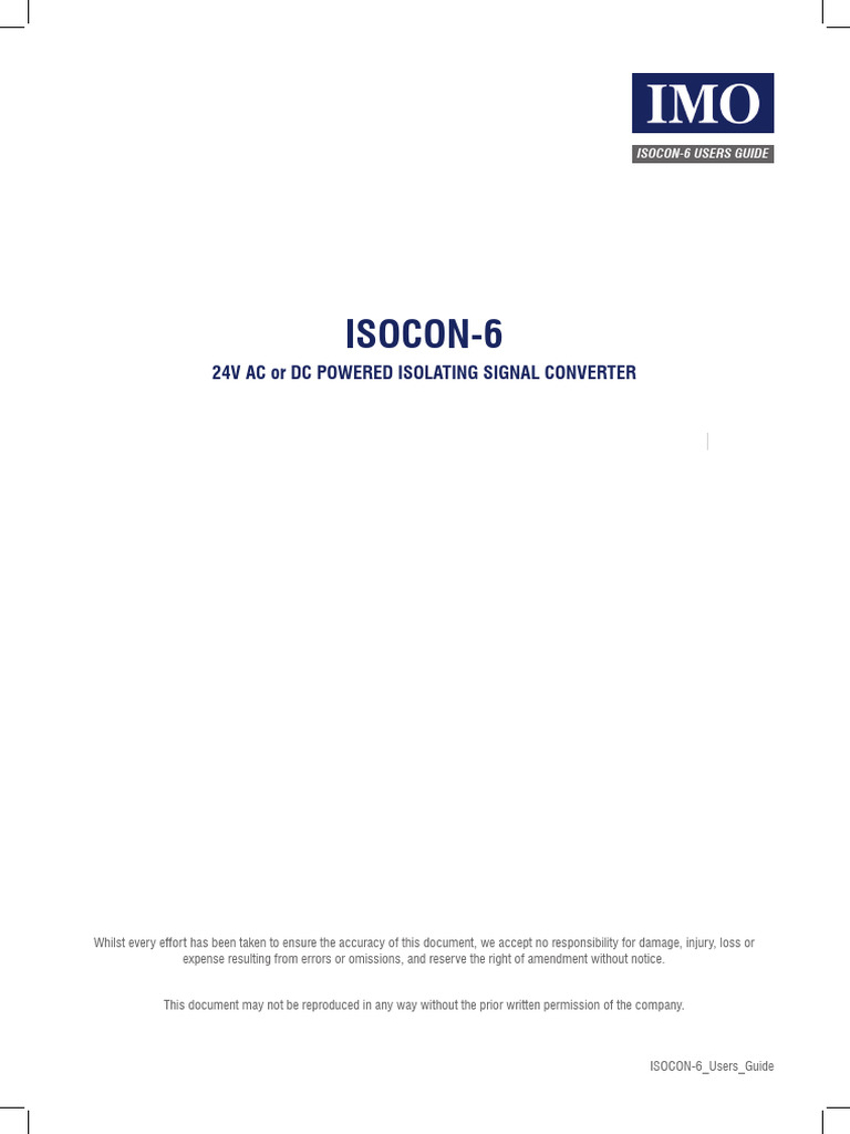 isocon-6_users_guide | Download Free PDF | Power Supply | Thermocouple