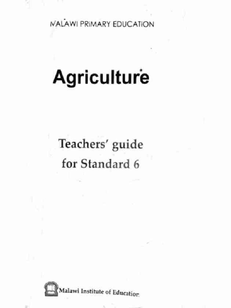 STD 6 Agriculture TG | PDF
