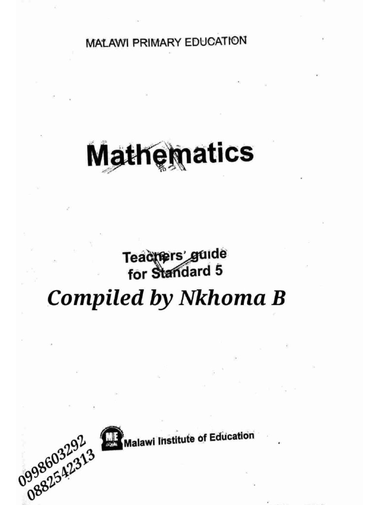 STD 5 Maths TG | PDF