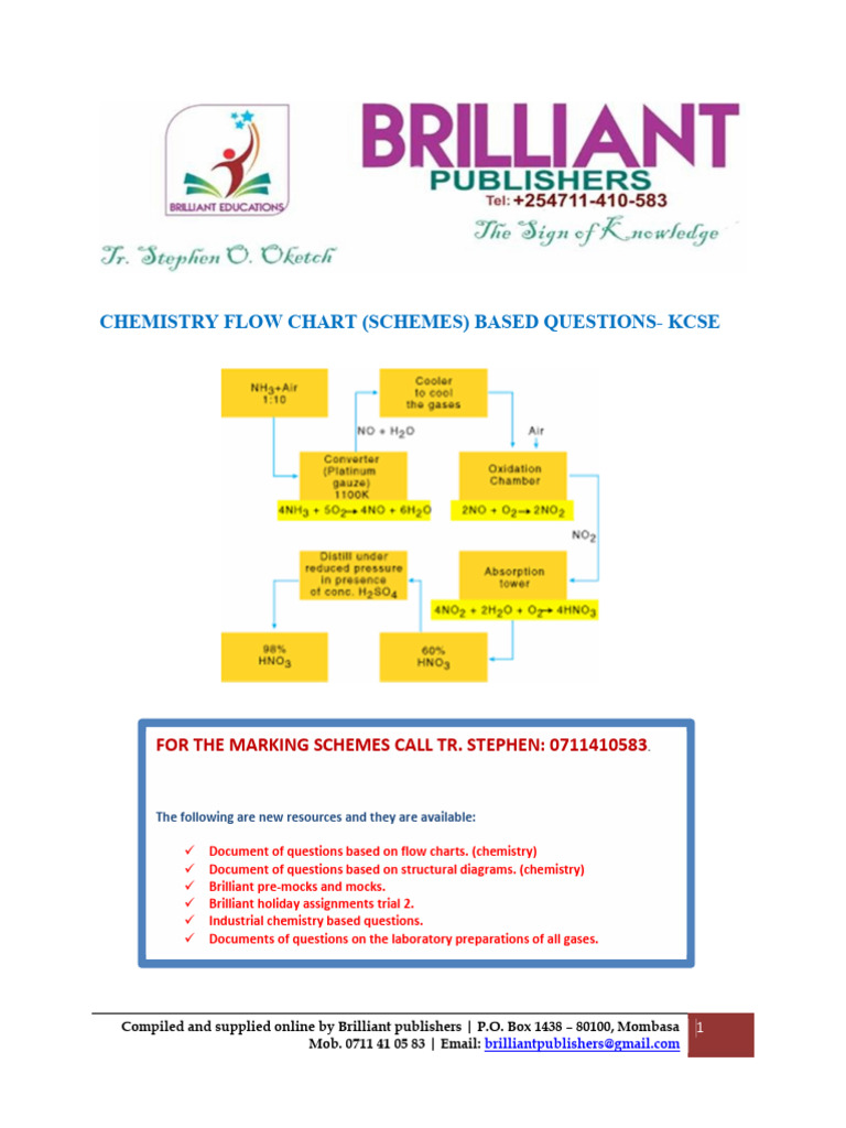 Chemistry Flow Charts Questions. | PDF | Sodium Carbonate ...