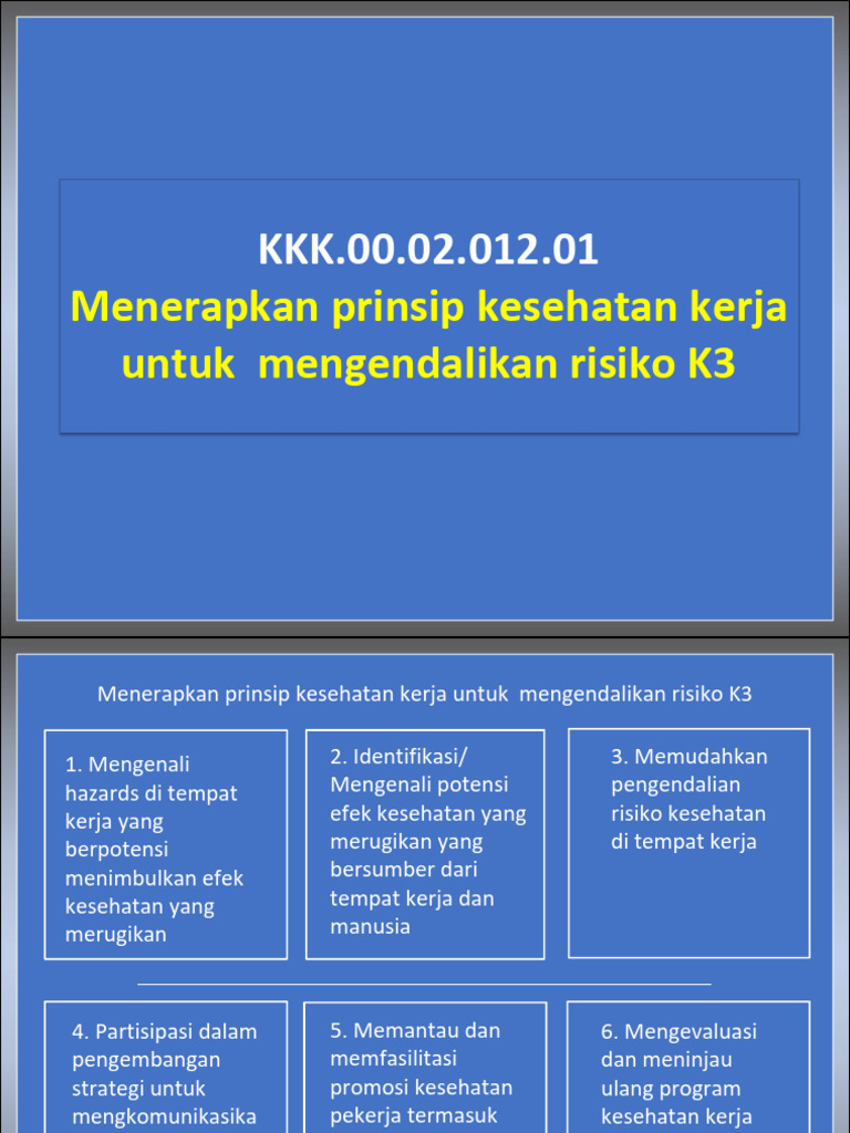 Menerapkan Prinsip K3 | PDF | Karier & Perkembangan