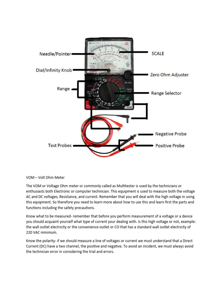 VOM Picture Parts Function | PDF | Voltage | Materials Science
