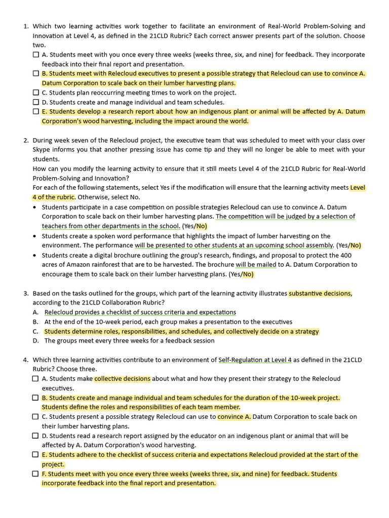 Contoh soal ujian MCE | PDF | Educational Technology | Rubric (Academic)