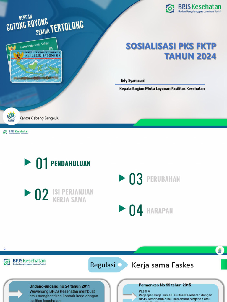Sosialisasi PKS FKTP Tahun 2024 | PDF