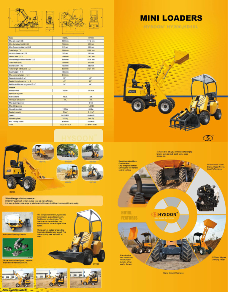HYSOON Mini Loader | PDF