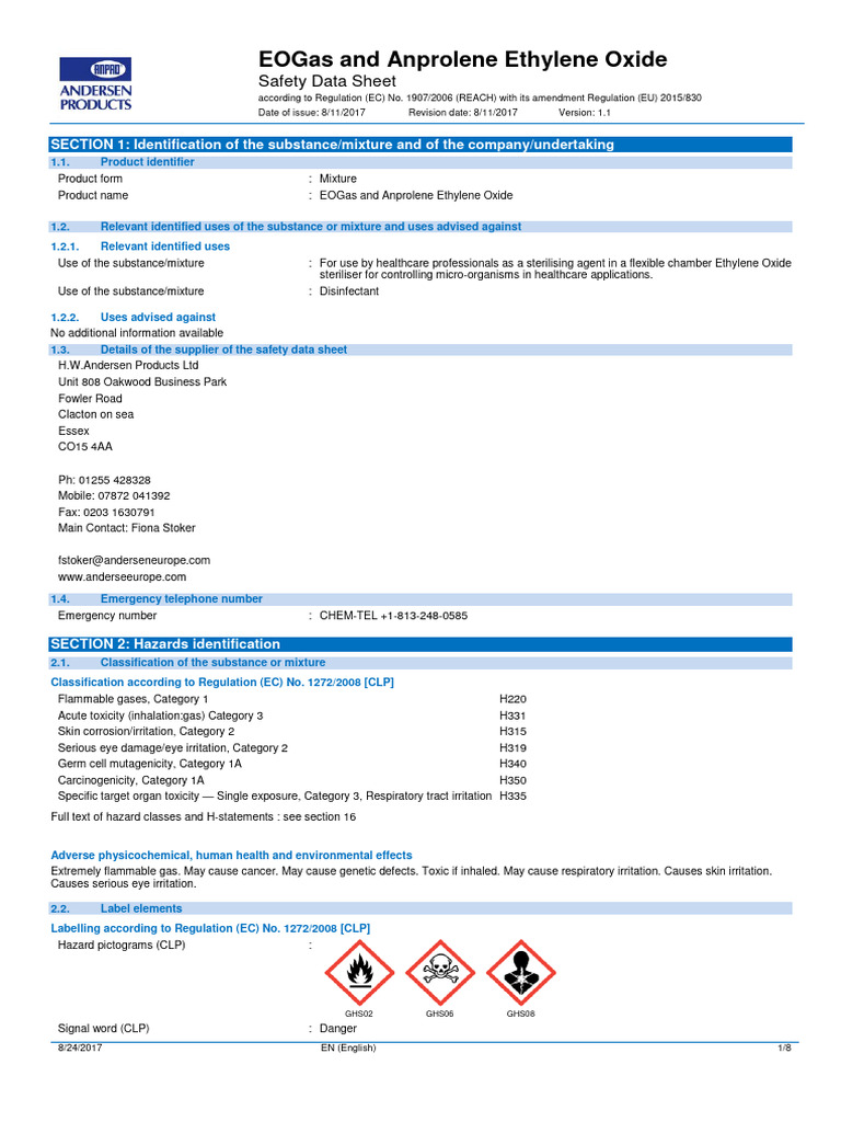 Material Safety Data Sheet | PDF | Personal Protective Equipment ...