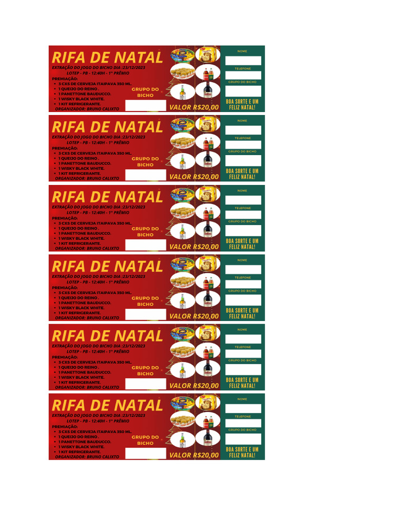 Rifa De Natal Pdf