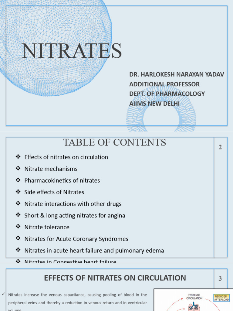 Nitrates | Download Free PDF | Heart Failure | Heart