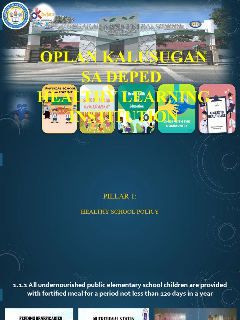 Oplan Kalusugan: Healthy School Policies | PDF | Hand Washing