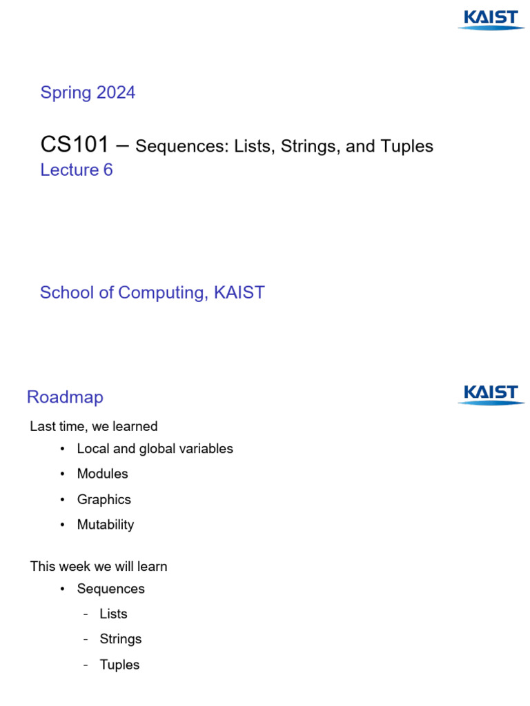 Lec 6 | PDF | Computing | Computer Programming Lec 6 | PDF | Computing | Computer Programming