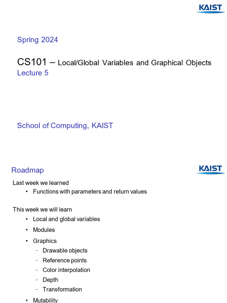 Lec 5 Pdf Parameter Computer Programming Variable Mathematics