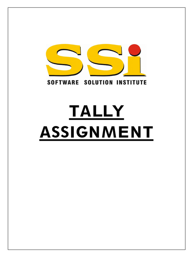 Final Tally Assignment Pdf Debits And Credits Balance Sheet 