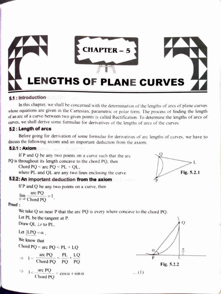 Arc Length of Plane Curves Explained | PDF | Curve | Equations