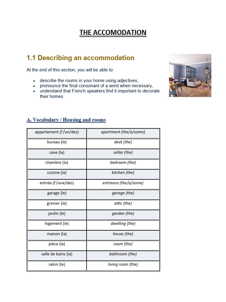 Accomodation | PDF | Grammatical Gender | Plural