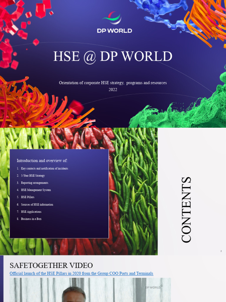 HSE Orientation Overview at DP World | PDF | Climate Change Mitigation ...