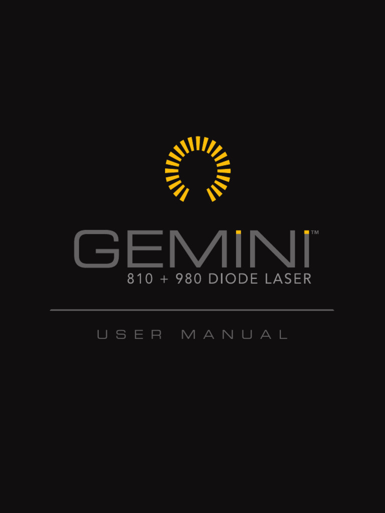 Gemini Laser IFU 8989AR06 | PDF | Periodontology | Laser