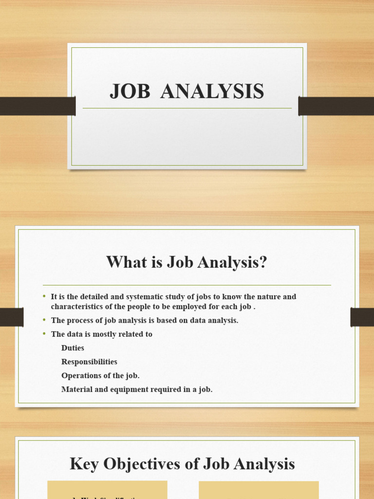 Job Analysis | PDF | Employment | Employee Relations